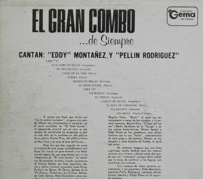 History of El Gran Combo: the 1960's - Latino Music Cafe